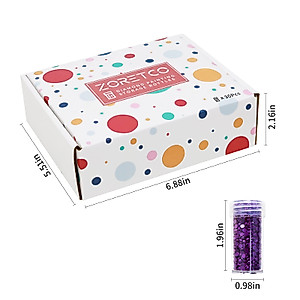 ZORETCO 30PCS Embroidery Diamond Painting Storage Containers Bead Organizer Jars with Lids for DIY Diamond Crafts Nail Art Glitter Seeds（Diamonds not Included）