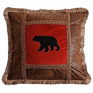 Carstens Applique Bear Pillow