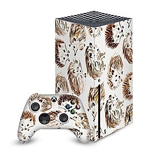 Head Case Designs Officially Licensed Cat Coquillette Hedgehogs Art Mix Vinyl Sticker Gaming Skin Decal Cover Compatible With Xbox Series X Console and Controller Bundle