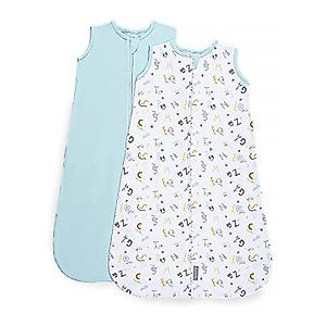 SwaddleMe by Ingenuity Night Sack Sleeper, for Ages 6-12 Months, 16-24 Pounds, Up to 30 Inches Long, 2-Pack Loose-fit Baby Swaddle Sack Wearable Blanket