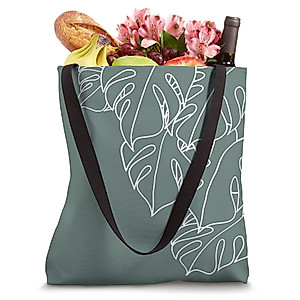 Monstera Leaf Botanical Tropical Plant Tote Bag