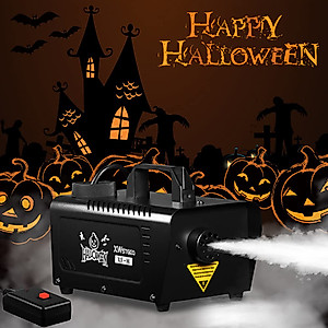 XWSTGEQ Fog Smoke Machine, 500 Watt Portable Smoke Machine with Wireless & Wired Remote Control for Halloween Wedding and Stage Effect
