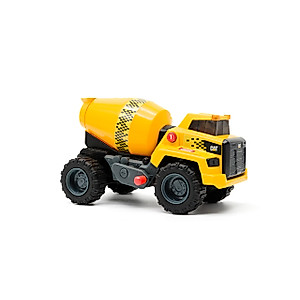 CAT Construction Toys, 11.5" Power Haulers 2.0 Cement Mixer, Realistic Lights and Sounds, Motion Drive Technology, Working Features, & Realistic Construction Experience