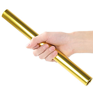Relay Baton Track Baton,Aluminum Field Race Batons for Students Office Clark Running Outdoor Field Race Tools(Gold)