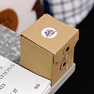 Thank You Stickers Small Business - 4 Rolls 2000 Pieces Thank You for Supporting My Small Business Stickers Labels for Envelopes, Bubble Mailers and Gift Bags Packaging, 1 Inch，500 Pieces Each Roll