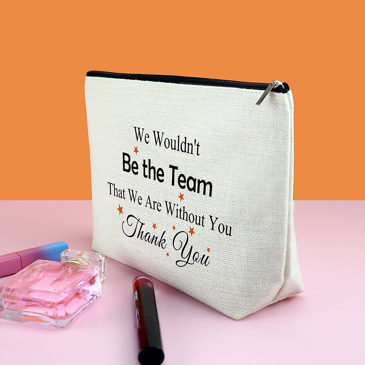 Thank You Gift for Coach Woman Coach Appreciation Gift for Manager Supervisor Makeup Bag Trainer‌ Retirement Going Away Present Coworker Leader Cosmetic Bag Basketball Soccer Team Trainer‌ Present