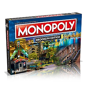Monopoly Board Game - Brooklyn Edition: 2-6 Players Family Board Games for Kids and Adults, Board Games for Kids 8 and up, for Kids and Adults, Ideal for Game Night