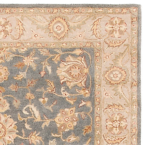 SAFAVIEH Antiquity Collection 3' x 5' Blue / Beige AT312A Handmade Traditional Oriental Premium Wool Area Rug