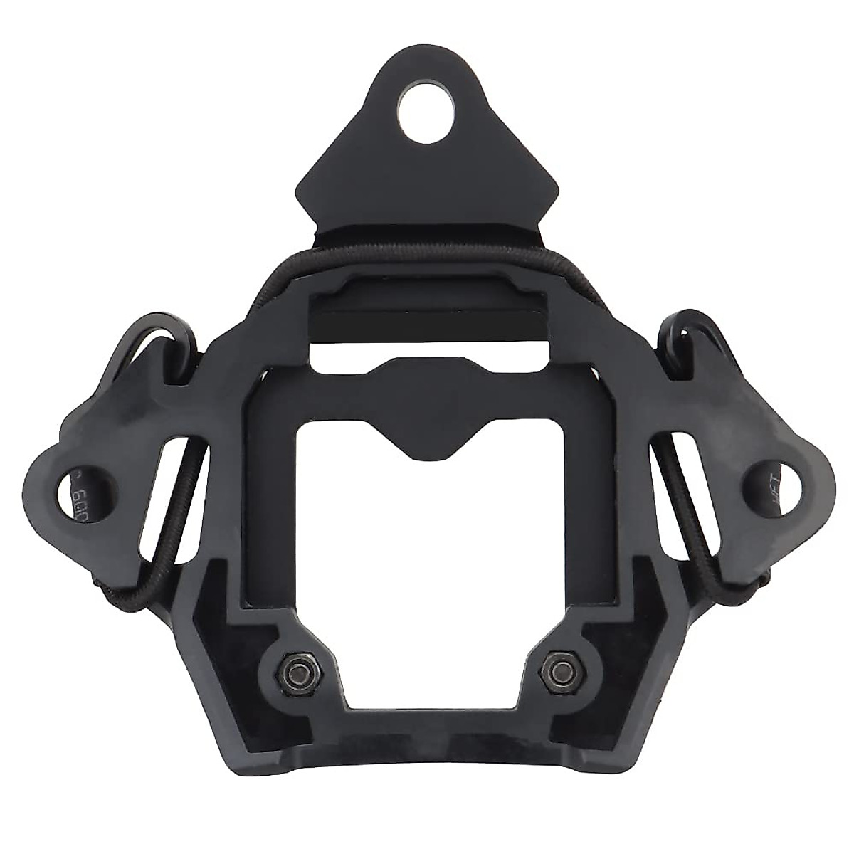 Tactical Universal NVG Mount Shroud Compatible with 3-Hole Elastic String for ACH/MICH/OPS-Core Fast/Helmet (Black)