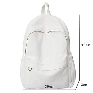 DINGZZ Fashion Canvas Backpack Travel Bag Backpacks School Bag for Teenage Girls (Color : D, Size : 30 * 13 * 40CM)
