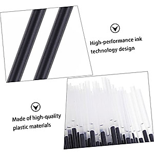 200pcs Refill Black Pens Ballpoint Black Ballpoint Pens Calligraphy Pen Set Party Supplies Writing Pen Refills Metal Refill Ink Refills for Pens Ink Refill Replacements