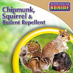 Bonide Chipmunk, Squirrel & Rodent Repellent, 32 oz Ready-to-Spray for Outdoor Use, Deter from Lawn & Garden