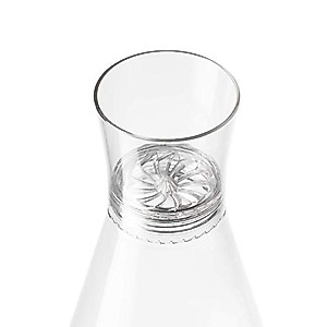 TOSSWARE POP 28oz Set of 1, Premium Quality, Recyclable, Unbreakable & Crystal Clear Plastic Aerating Decanters