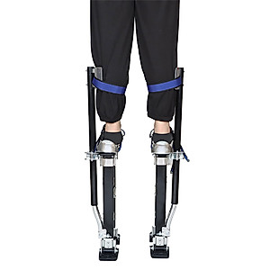 marddpair Drywall Stilts 15-23 inch Grade Adjustable Auminum Tool Stilt for Painting or Cleaning - Black