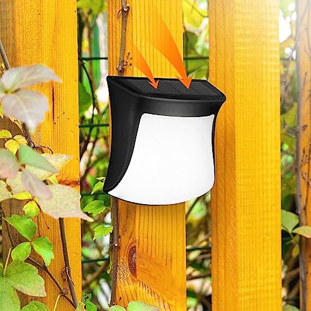 DAKWA Solar 2V/160MAh Wall Outdoor Sconce Modern Wall Lamp Rainproof Wall Lights for Patio Yard Garage (Color : 6000K White Light)
