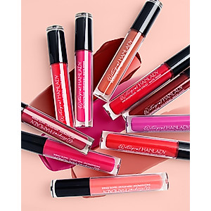 HANLADY Red Lipstick Matte, Pink Liquid Lipstick Long Lasting for Women, Smudgeproof Nude Lipsticks Color Stay Lip Stain No Transfer No Smear, Vegan & Cruelty-Free (902 Love Life)