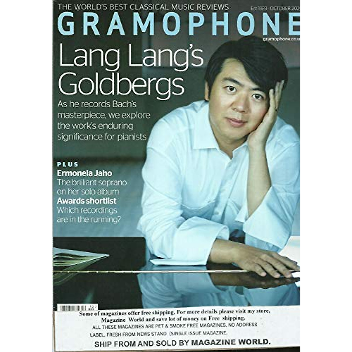 GRAMOPHONE MAGAZINE, THE WORLD'S CLASSIC MUSIC REVIEW OCTOBER, 2020 * VOL. 98
