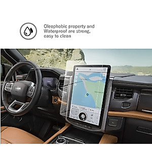 MBSIX Tempered Glass Screen Protector Compatiple with 2022 2023 Expedition 15.5 Inch Touch Screen,HD Clear,Scratch-Resistant,Anti Glare,Protecting Sync 4A 15.5 Inch Screen