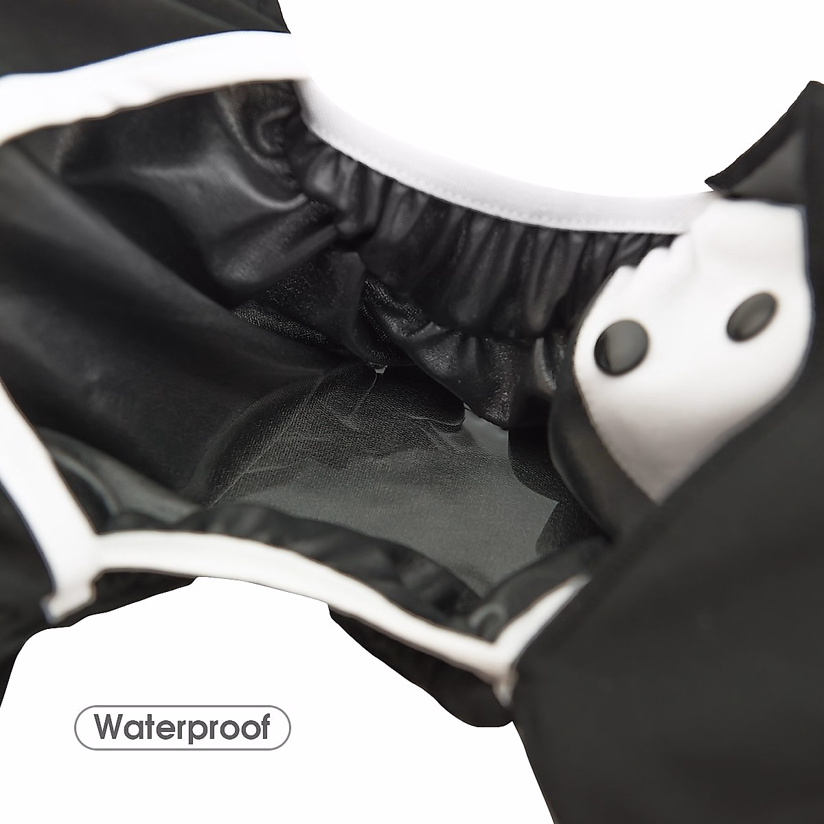 Babygoal Cloth Diaper Covers 6 Pack+Wet Bag for Fitted Diapers and Prefolds with Double Gussets, Adjustable and Reusable for Baby Boys 6DCF08