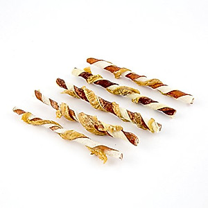 Good'N'Fun Triple Flavored Rawhide Twists For Dogs, 35 Count,Chicken,0.14 pounds