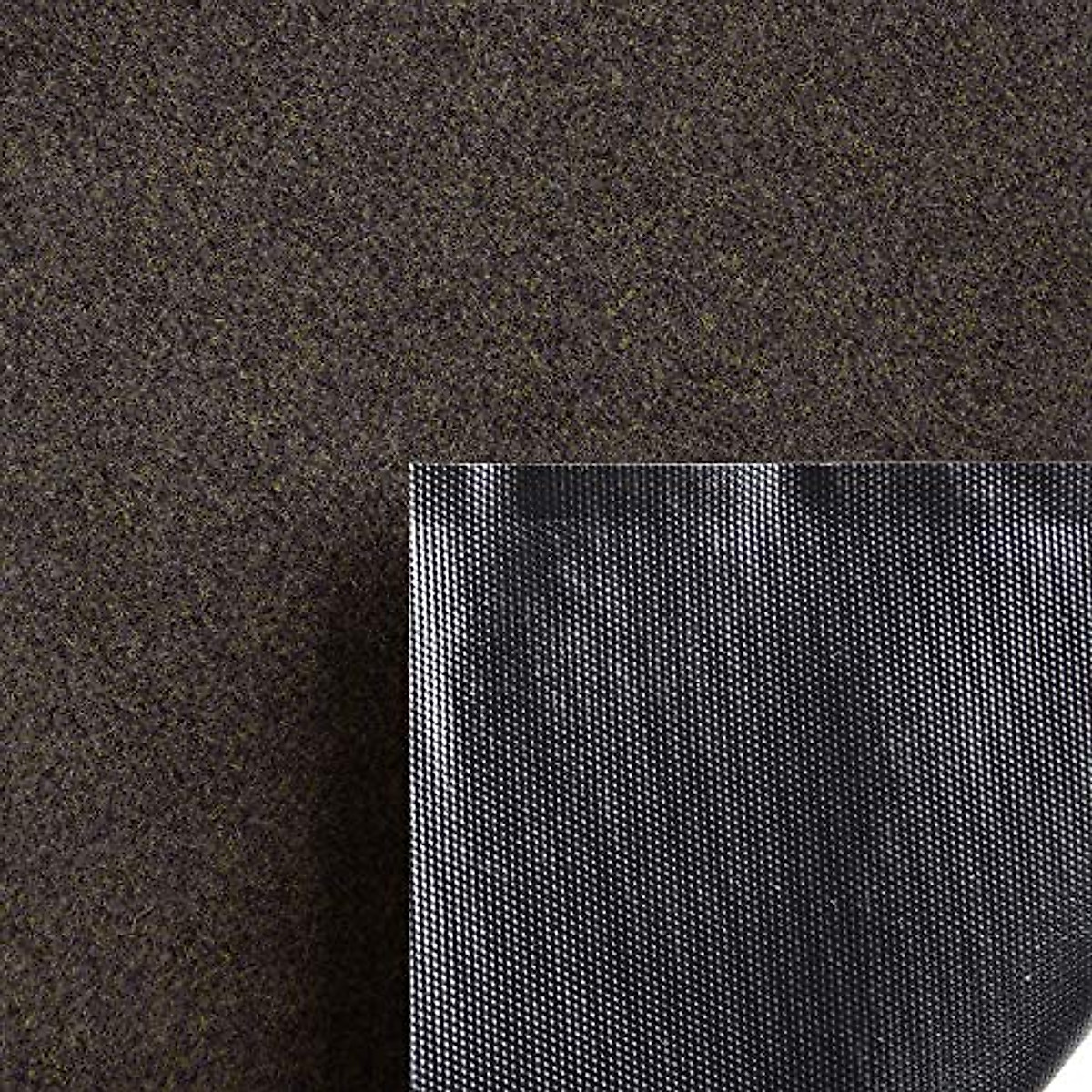 iCustomRug Heavy Duty Interior/Exterior Waterproof Utility Plush Pile Vinyl Back Runner,Mats,Area Rug, Non-Slip,70 Custom Sizes for Doorway,Balcony,Hallway,Commercial,Retail Space 4' X 9' Brown