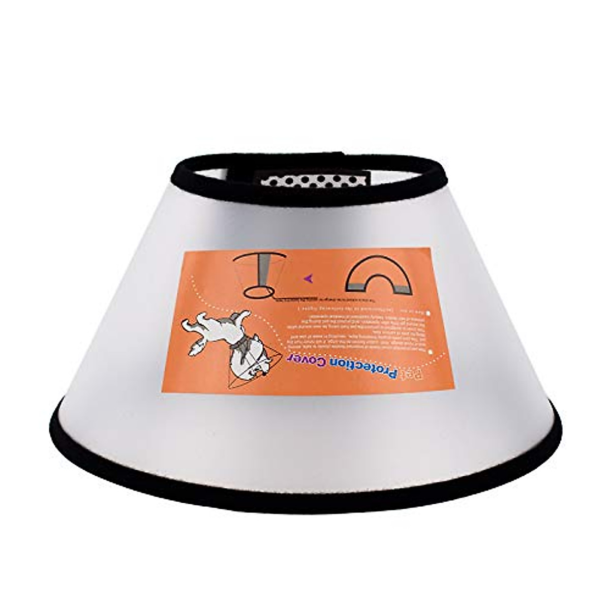 Bepets Cat Cone Collar, Pet Cone Dog Recovery Cone for Small Dog Cone After Surgery Anti-Bite Lick Wound Medical, Protective Cat Head Cone Dog Cone Collar Cat E Collar for Cats Puppy(5# Medium)