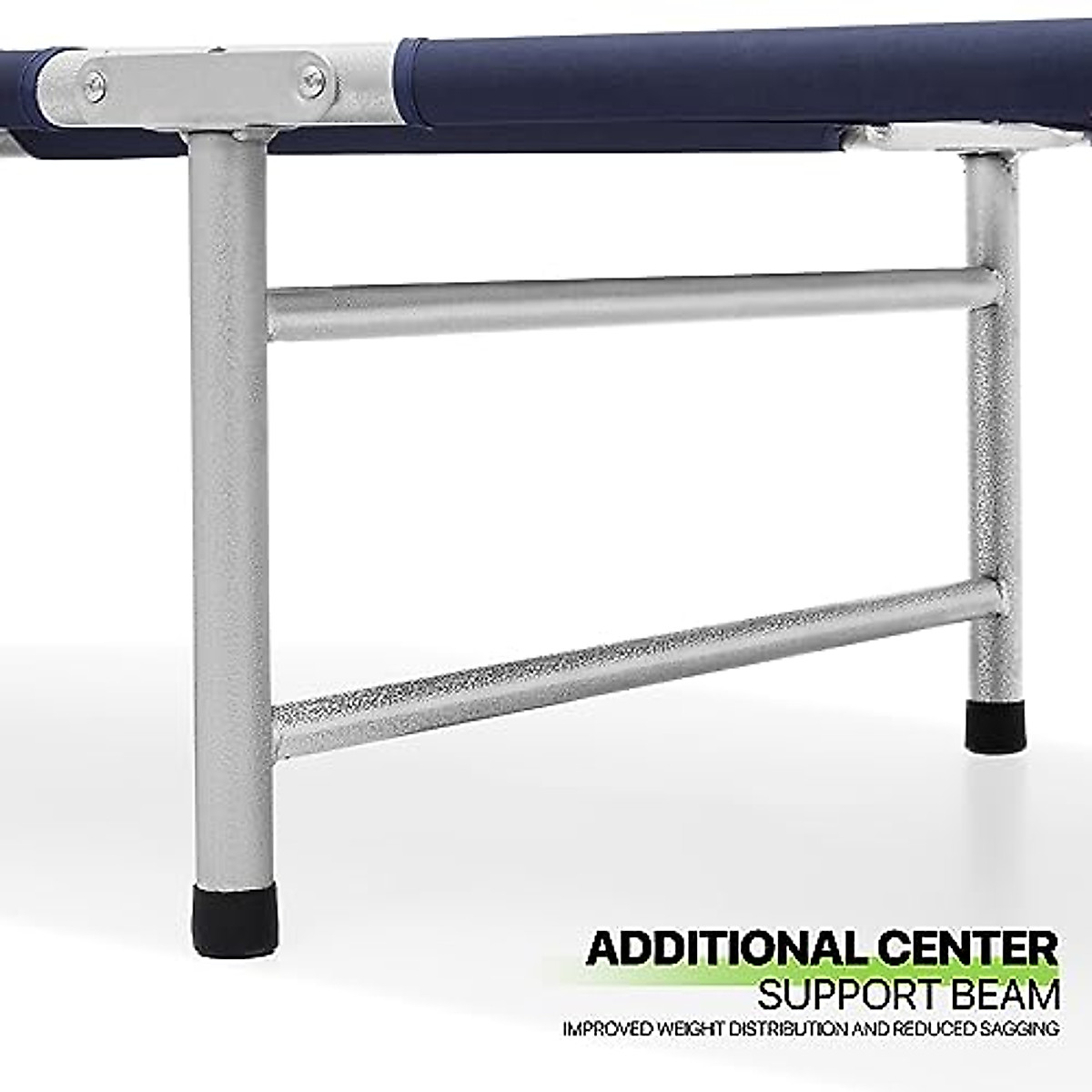 Magshion Ultralight Folding Tent Camping Cot Bed with Pillow Portable Design Comfort Small Collapsing Sleeping Bed Outdoor Traveling Picnic for Adults, Navy