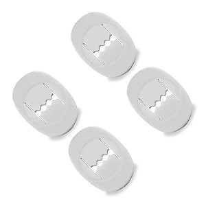 Snugell 4-Pack Replacement Clips Compatible with ResMed AirFit P10 Headgear | White Color | Pack of Four Adjustment Clips | Durable Premium Material