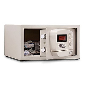 Mesa MH101E-WHT-KA Hotel Safe in White with Electronic Lock