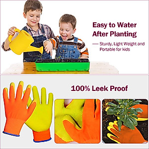 Gardening Tools Toy Set for Girls Boys with Beatiful Storage Bag, Watering Can, Gardening Gloves, Shovels, rake, Apron, Sun Hat kit for Children Kids Outdoor Play and Dress up Clothes Role Play