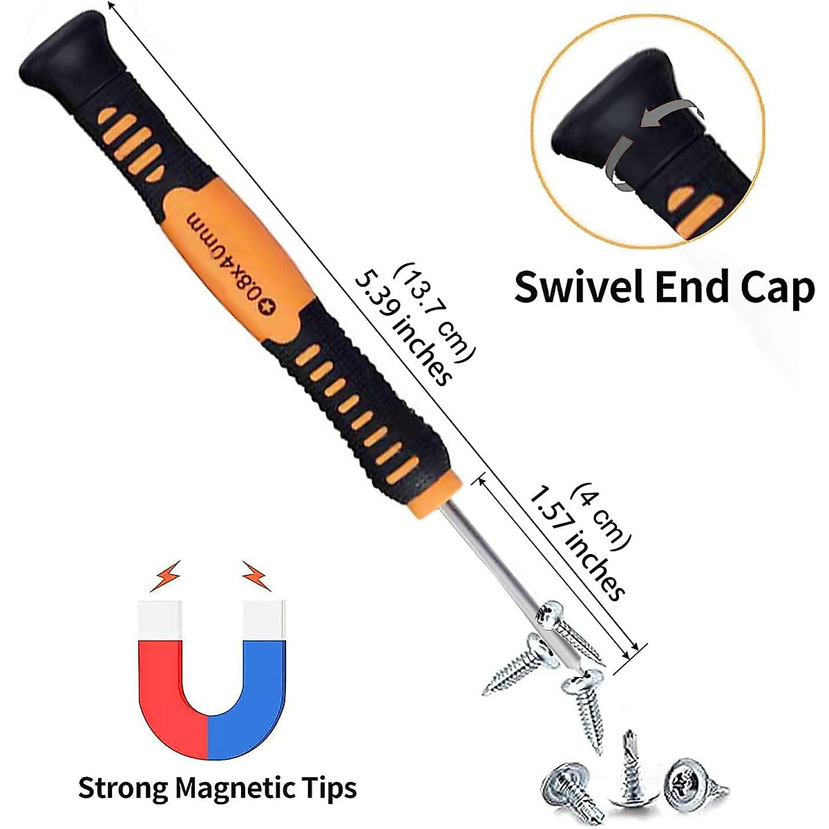 Screwdriver Set 20 PCS Cellphone Repair Tool Small Magnetic Kit with Phillips Flathead Pentalobe Torx Opening Pry for iPhone Mac iPad Samsung