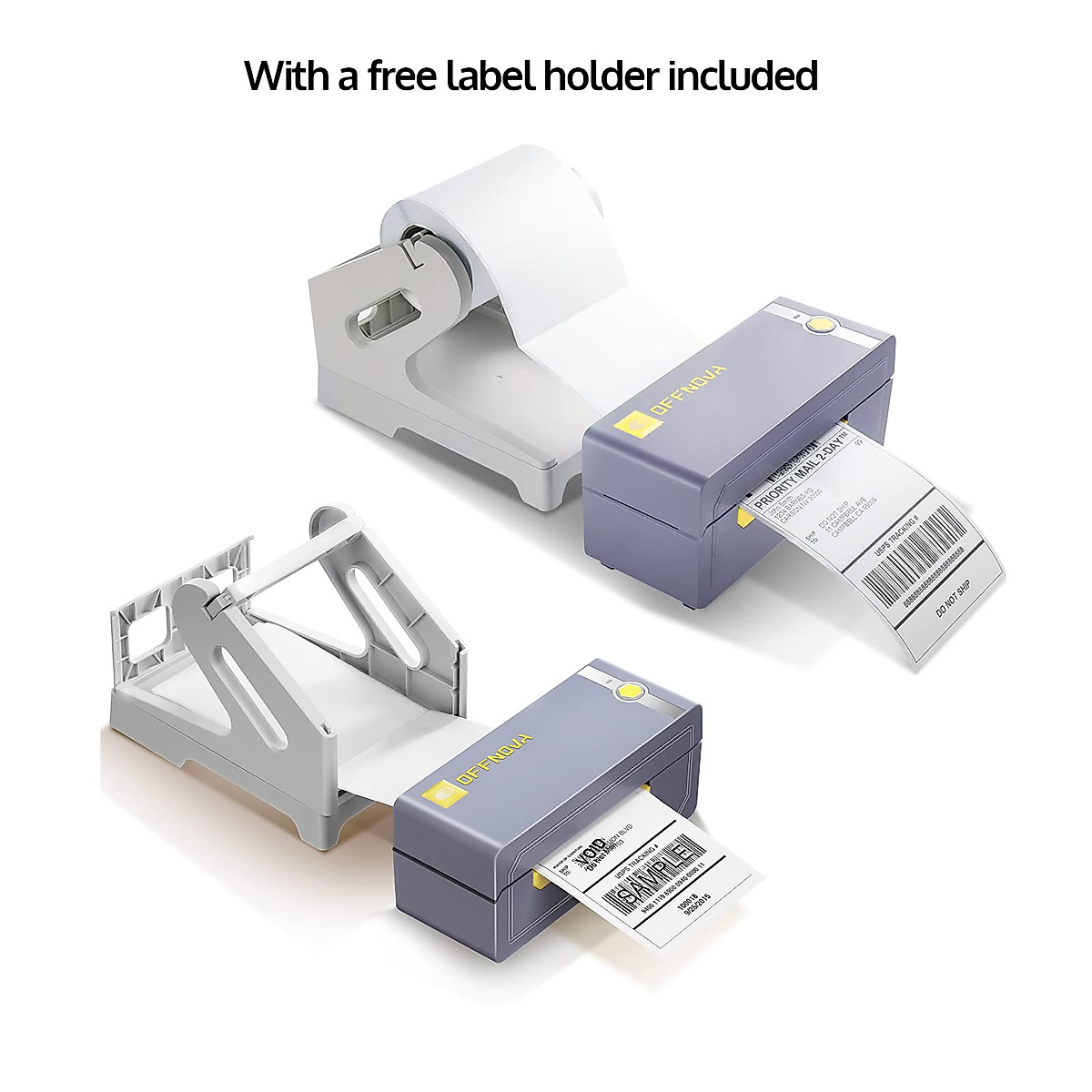 OFFNOVA Thermal Label Printer, 200mm/s High Speed 4” x 6” Shipping Label Printer for Packages, Compatible with Amazon, Ebay, Etsy, Shopify and FedEx, Support Multiple Systems