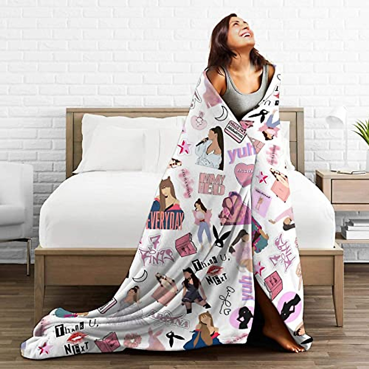 RWWSSK Pop Singer Throw Blanket Fans Birthday Gifts Blankets Party Supplies Decor Christmas Valentines Gifts 40"x50"