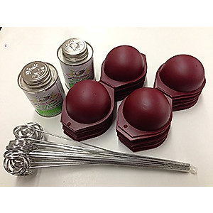 Disposable Apple Maggot Trap Kit 25 Apples, 25 Wire Holders, Two cans of Adhesive.