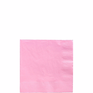 Amscan Party Tableware Beverage Paper Napkins Big Party Pack | 100 Ct. | 5" x 5" | New Pink