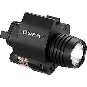 Barska AU12714 5mW Red Laser Sight and 200 Lumen Flashlight Combo with Momentary Cable Switch