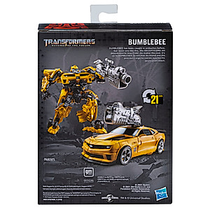 Transformers Toys Deluxe Class Universal Studios The Ride - 3D Bumblebee Action Figure - Ages 5 and Up, 4.5-inch