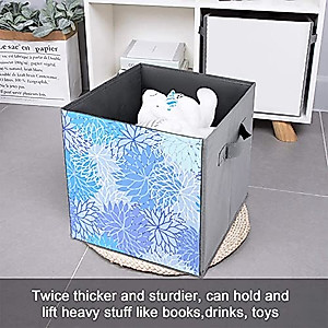 Camo Dahlia Large Cubes Storage Bins Collapsible Canvas Storage Box Closet Organizers for Shelves