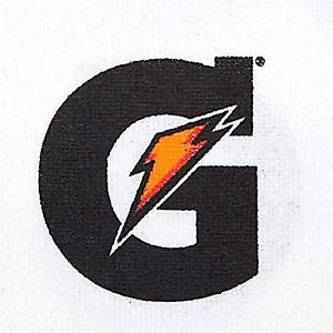 Gatorade G Towel, 22" x 42", Cotton, White/Black/Orange