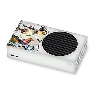 Head Case Designs Officially Licensed Michel Keck Pitbull Art Mix Vinyl Sticker Gaming Skin Case Cover Compatible with Xbox Series S Console