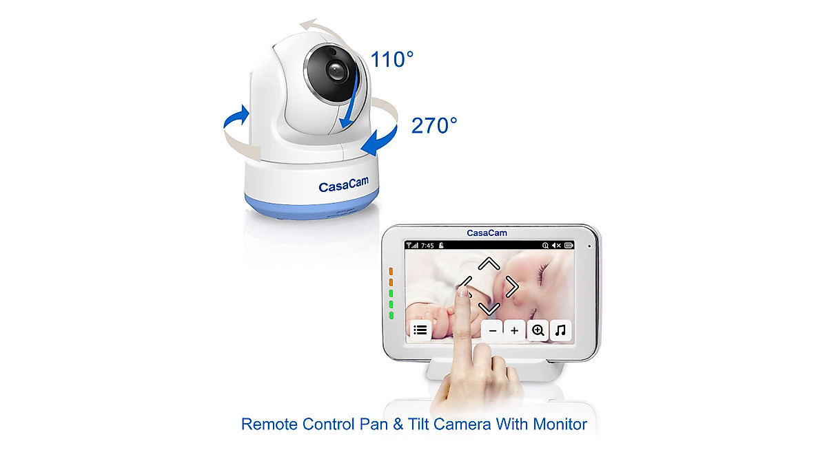 CasaCam BM200 Video Baby Monitor with 5-Inch Touchscreen