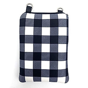 Wanty Cell Phone Bag, Small Crossbody Bag, Cell Phone Purse Smartphone Wallet with Shoulder Strap for Women (White Lattice)