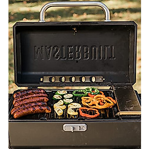 Masterbuilt MB20040522 Portable Charcoal Grill Without Cart, 17"D x 28"W x 9"H, Black