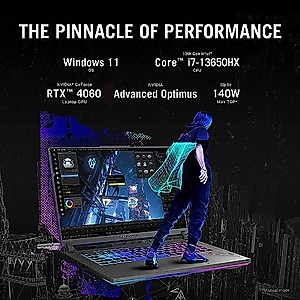 ASUS 2023 Newest ROG Strix G16 Gaming Laptop, 16" FHD 165Hz Display, Intel Core i7-13650HX Processor (14 core), GeForce RTX 4060, 64GB DDR5 RAM, 2TB SSD, Wi-Fi 6E, Backlit Keyboard, Windows 11 Home
