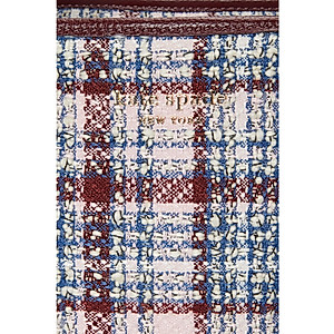 Kate Spade New York Market Tweed Fabric Medium Tote Dark Merlot Multi One Size