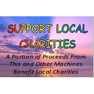 12 Pack Vinyl Charity Vending Machine Candy Gumball Labels Stickers