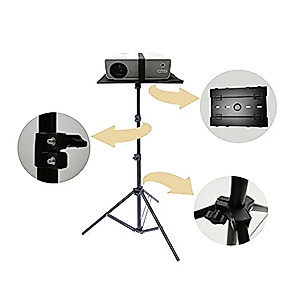 ONOAYO Projector Native 1080P 5G WiFi and 5.1 Bluetooth Projector & ONOAYO Adjustable Projector Tripod Stand