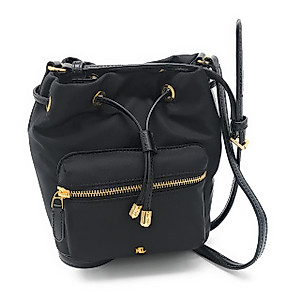 LAUREN Ralph Lauren Dryden Drawstring Soft Nylon Debby II Mini Black One Size