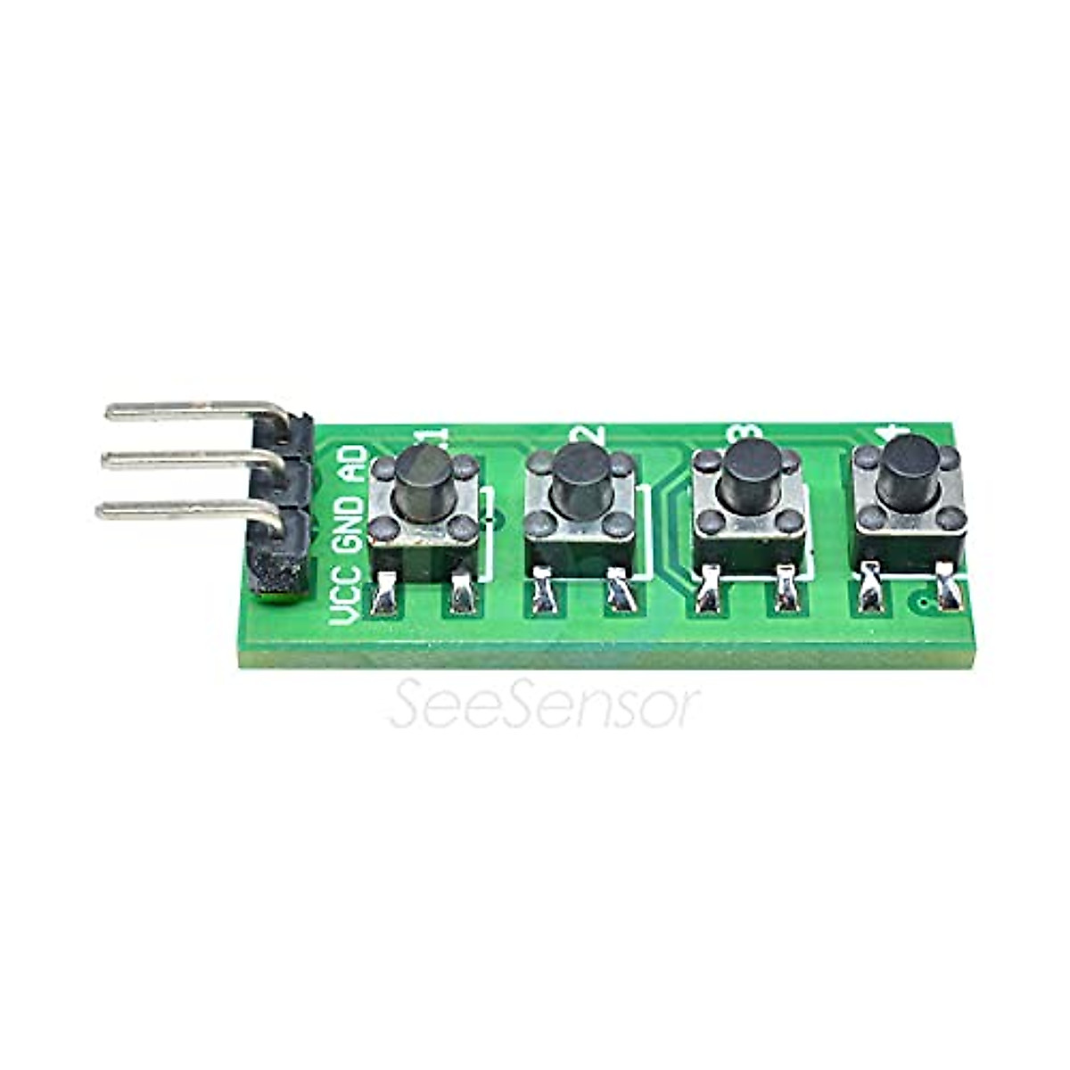 3-12V KC11B04 4 Key Analog Buttons AD Keypad Board ADC Port Keyboard for Arduino UNO MEGA2560 Breadboard