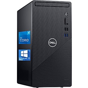 Dell Inspiron 3891 Desktop Computer, Intel Core i5-10400 Upto 4.3GHz, 8GB RAM, 256GB SSD NVMe, AC Wi-Fi, Bluetooth, HDMI, VGA, No DVD, SD-Card - Windows 10 Pro (Renewed)